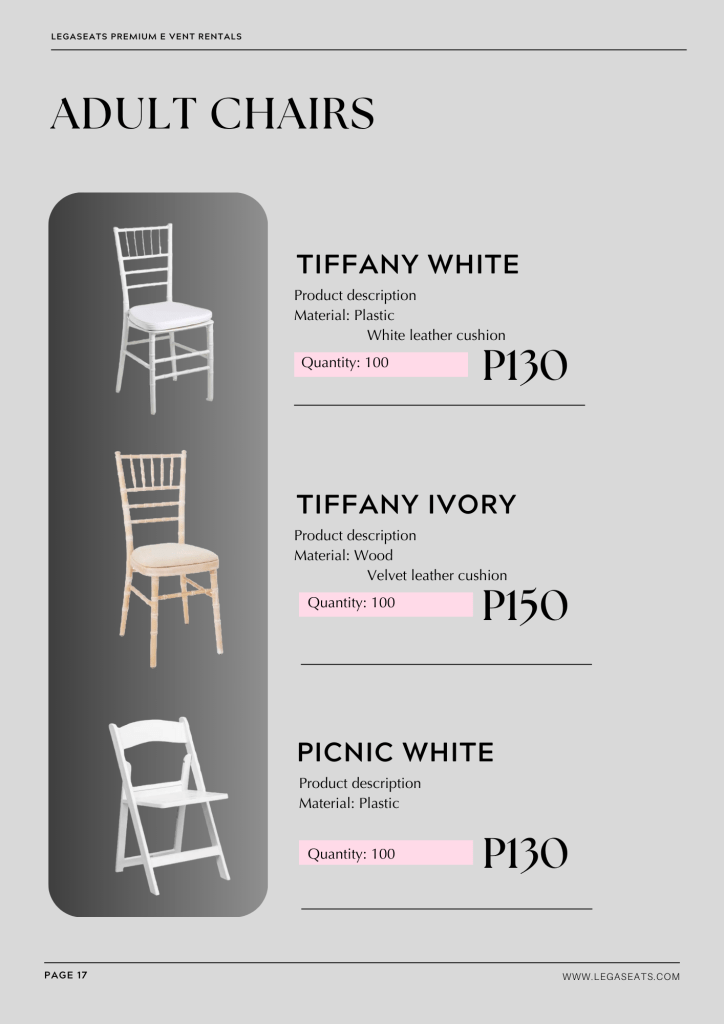 Basic and VIP Adult Rentals – Legaseats